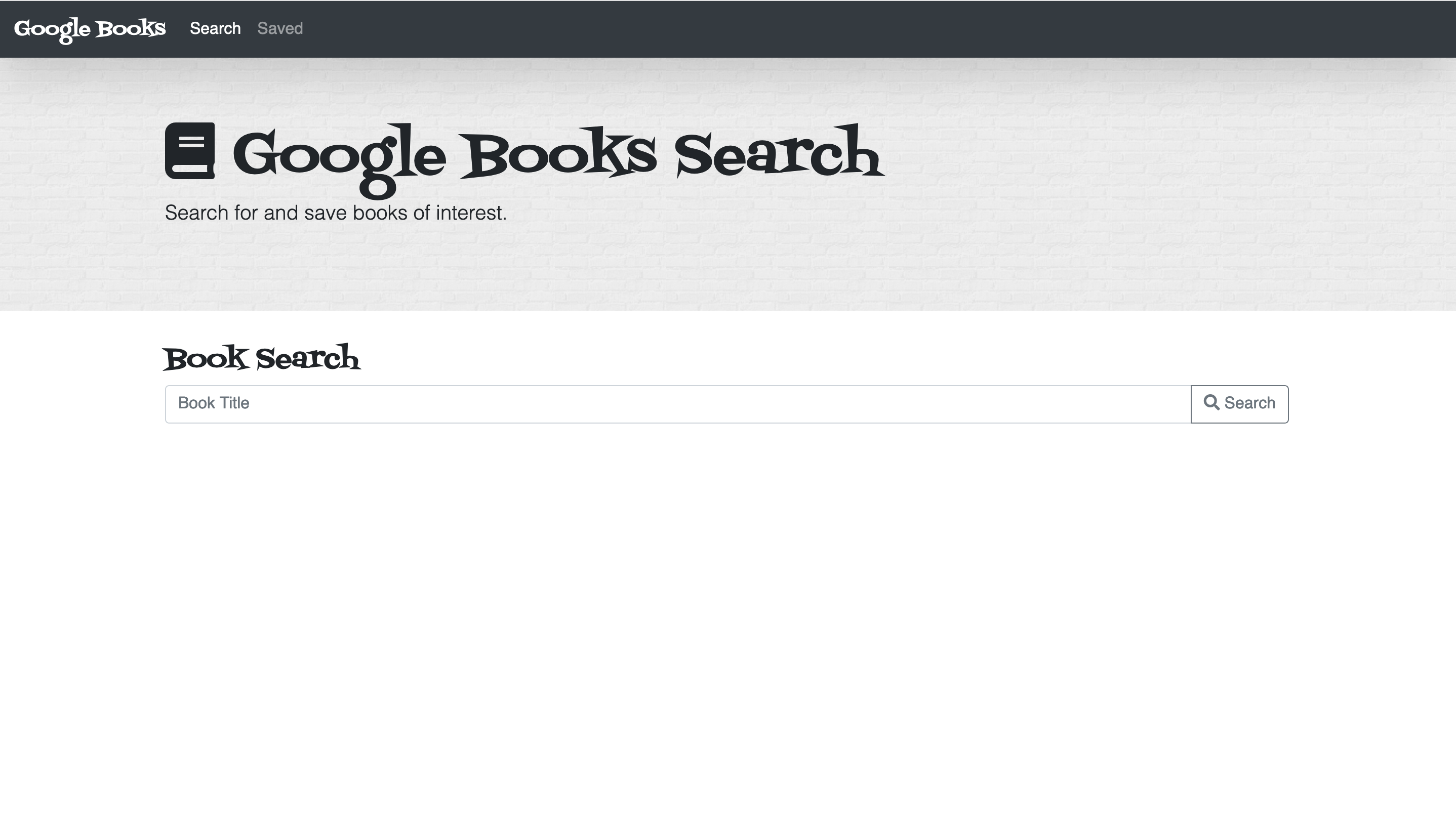 GitHub - carolinapc/google-books: Website:
